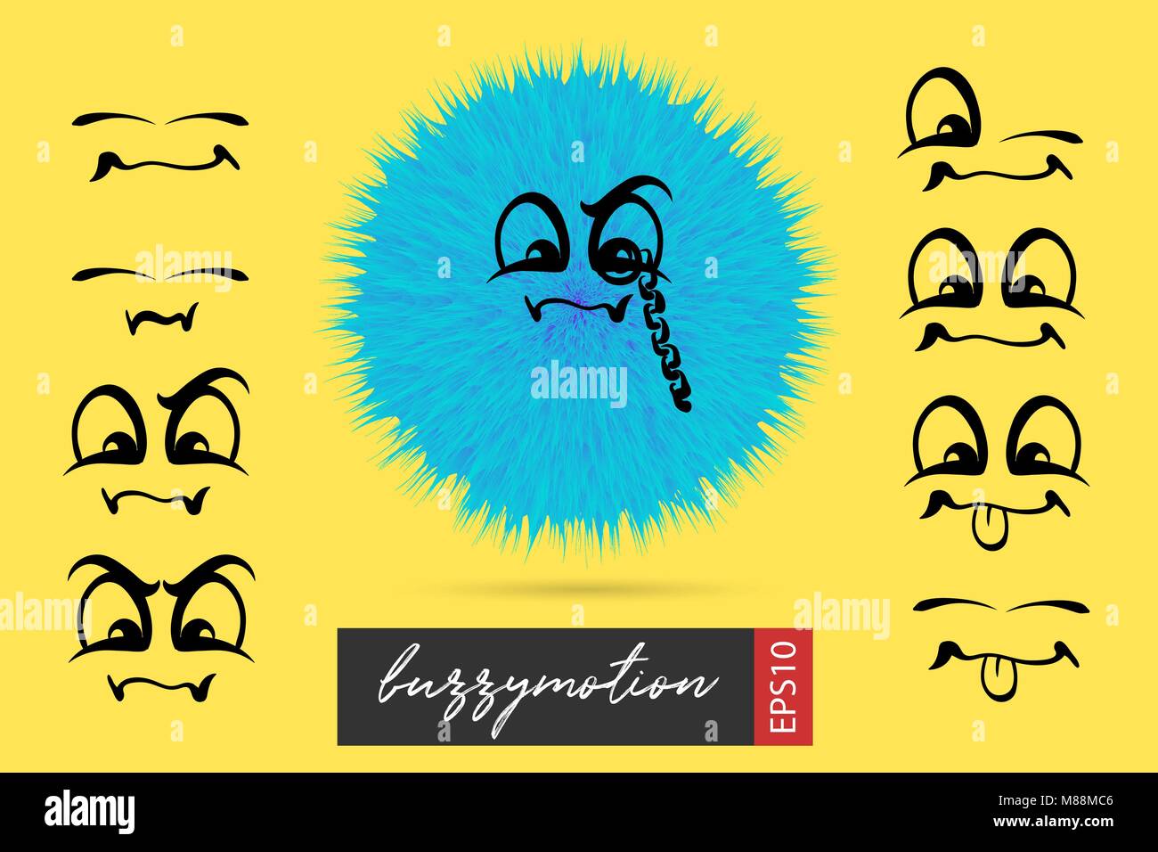 Fuzzy ball Stock Vector Images - Alamy