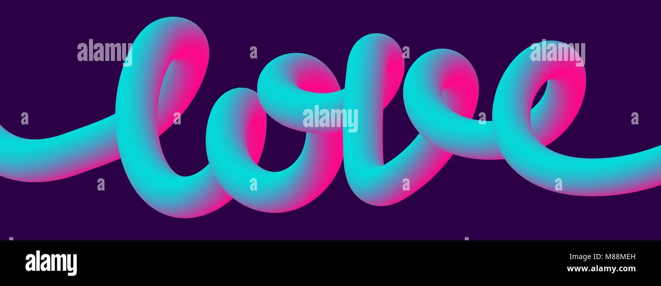 Valentines day banner love Stock Vector Images - Alamy
