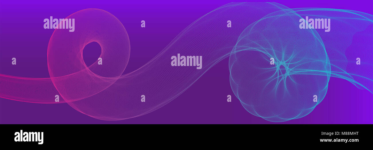 Horizontal neon blend business banner Stock Photo - Alamy