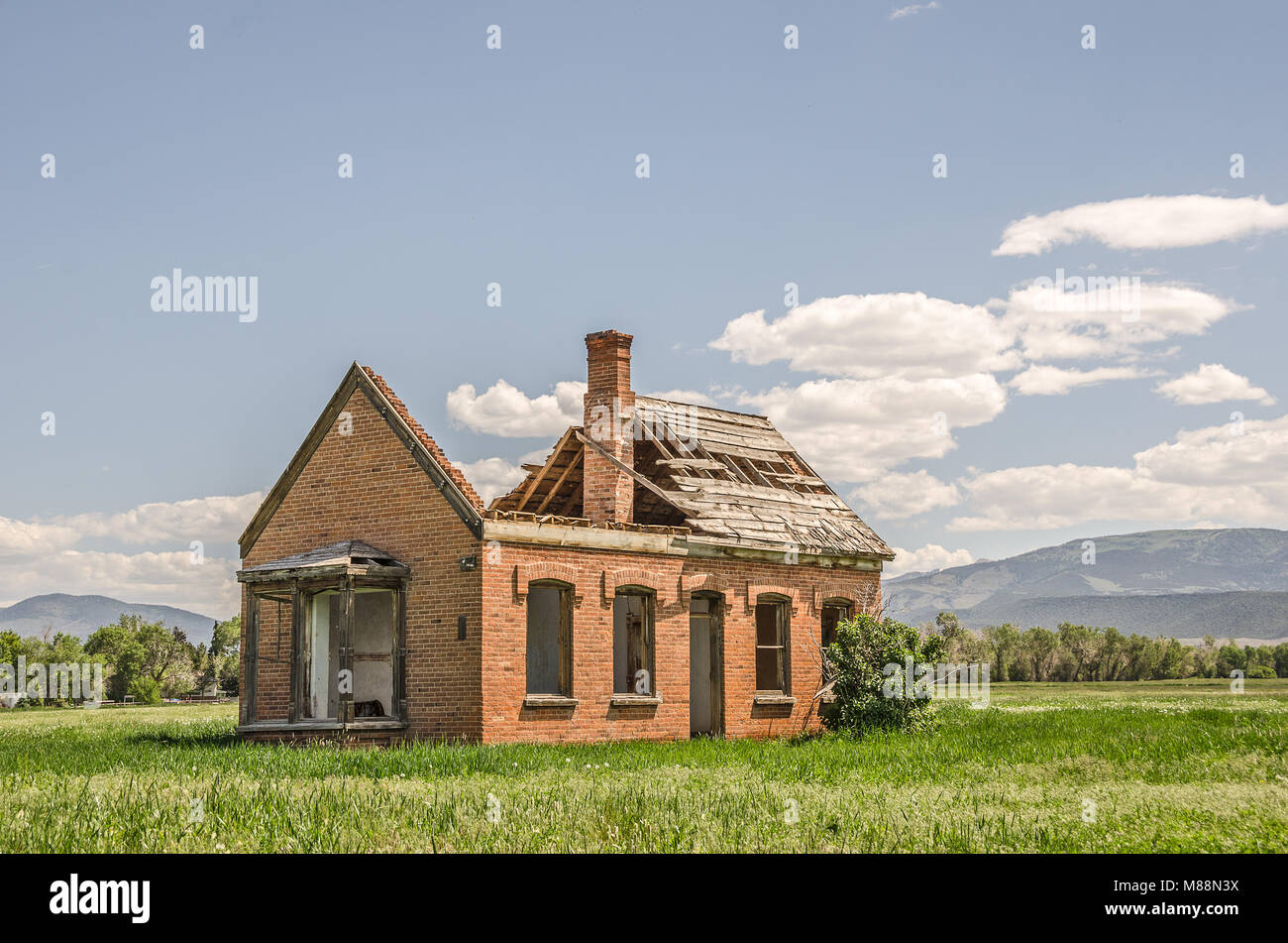 Lovely brick house is now falling apart due to neglect and abandonment ...