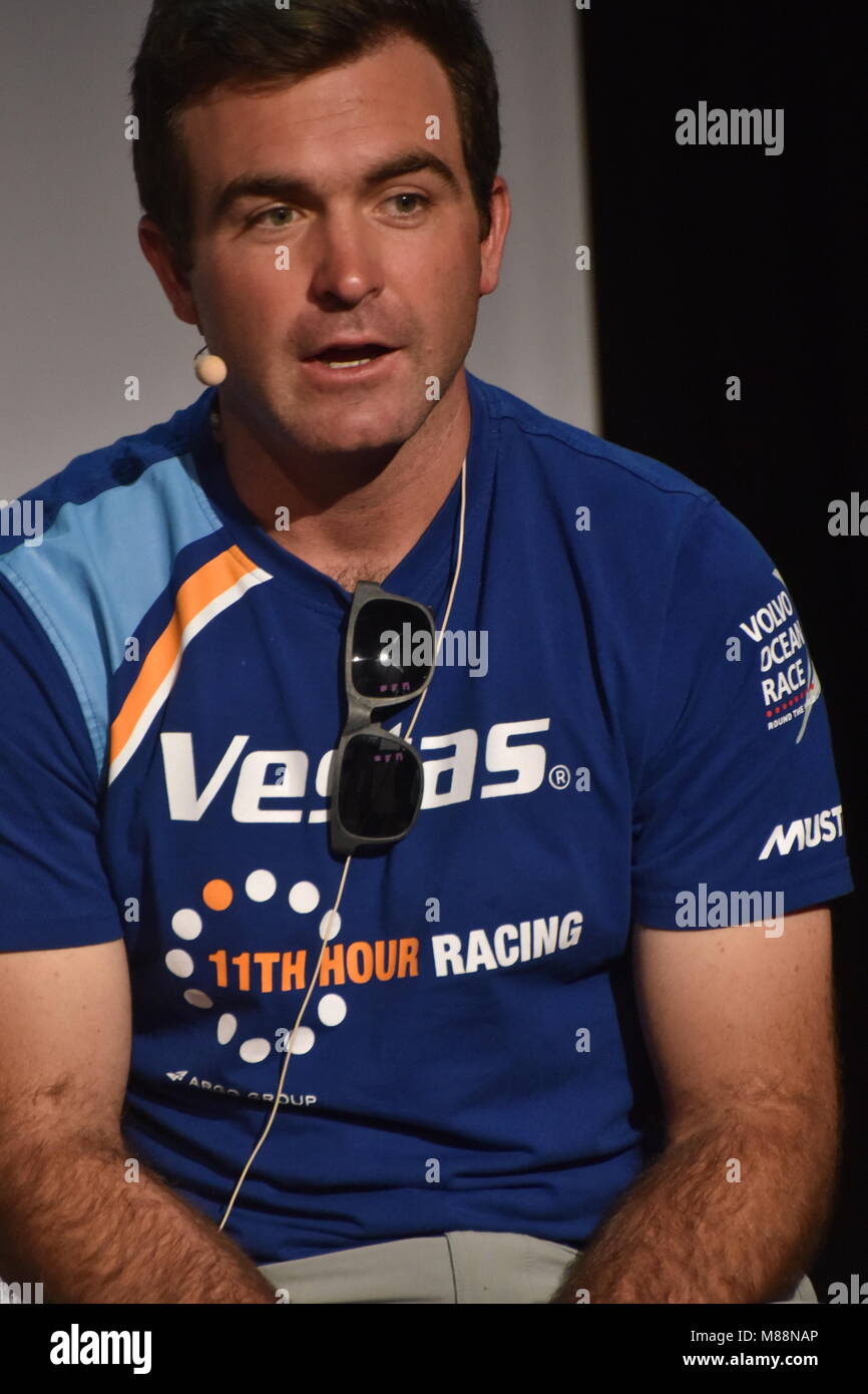 Auckland, New Zealand. 16th Mar, 2018. skipper Charlie Enright of ...