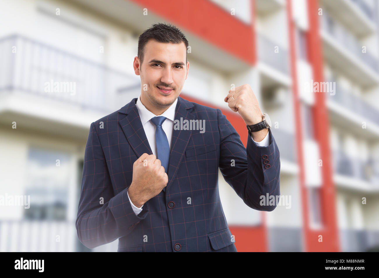 Cheerful banker hi-res stock photography and images - Alamy