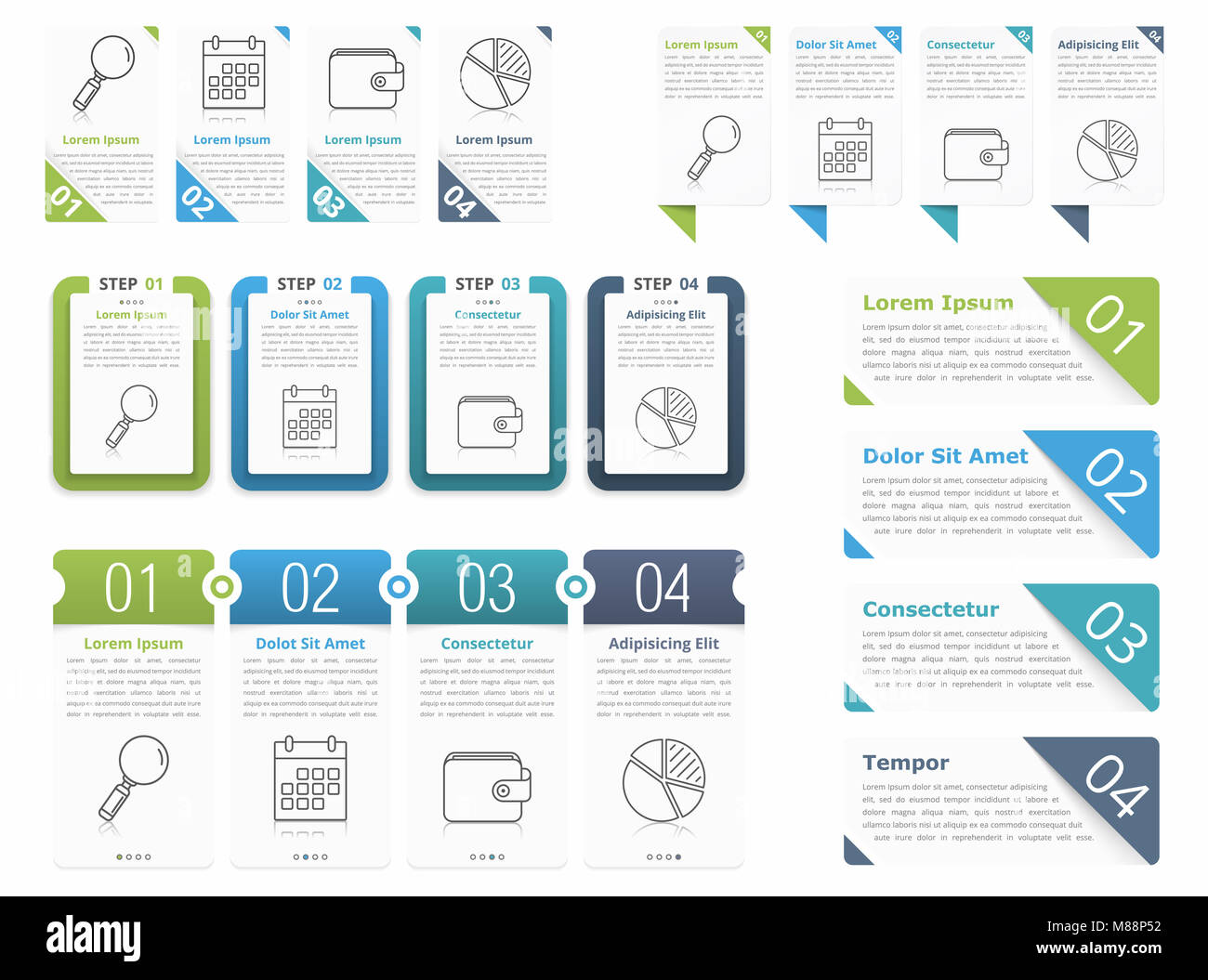 Infographic different option banner Cut Out Stock Images & Pictures - Alamy