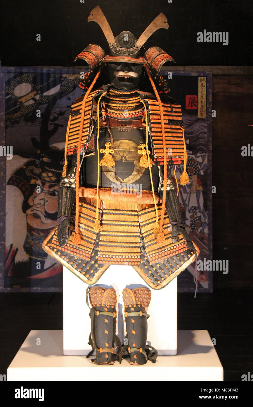 A japanese armor in Nantes (France Stock Photo - Alamy