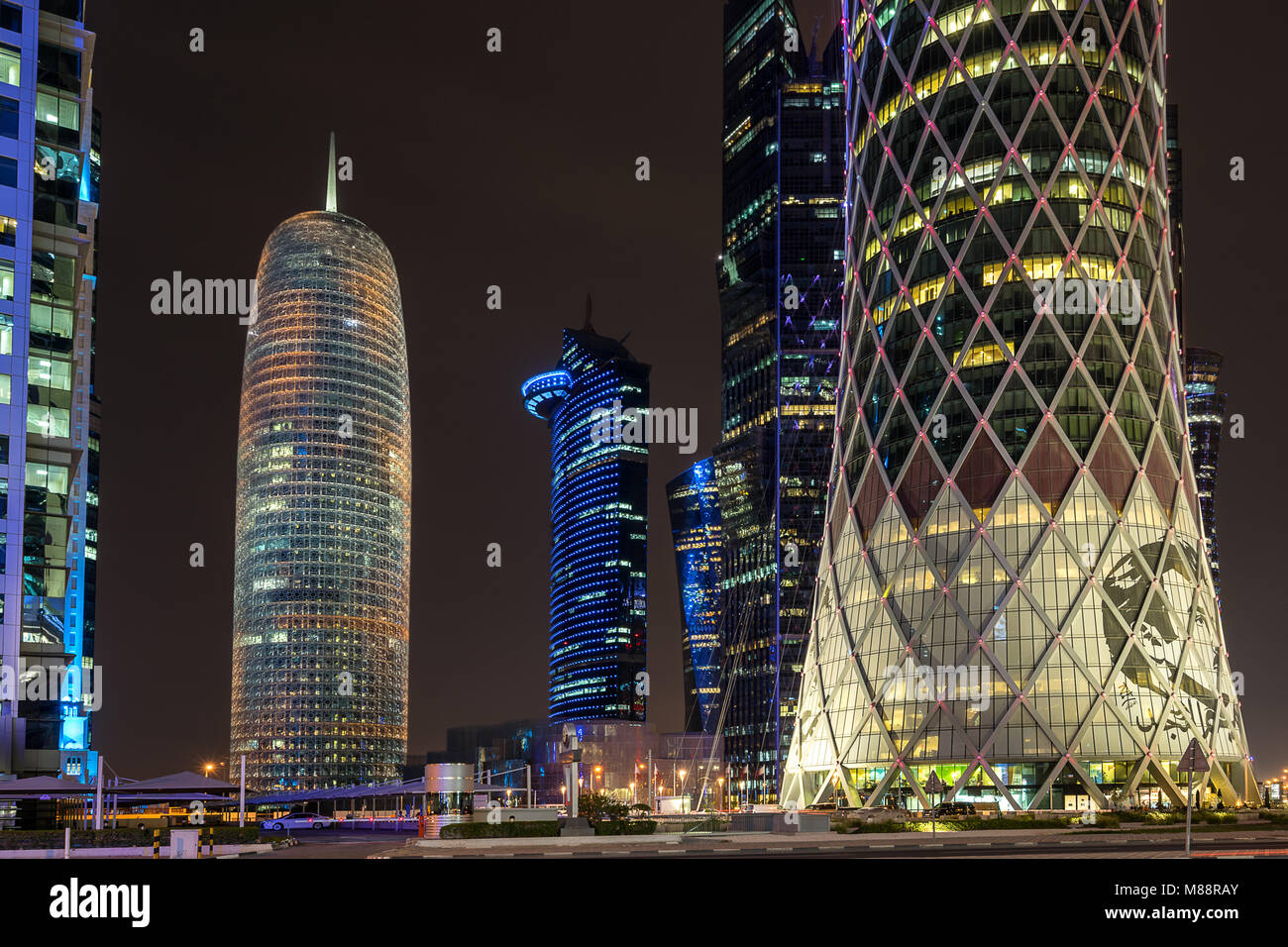 Qatar towers hi-res stock photography and images - Alamy
