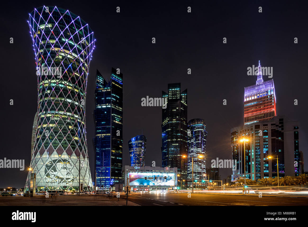 West Bay in Doha Qatar Stock Photo - Alamy