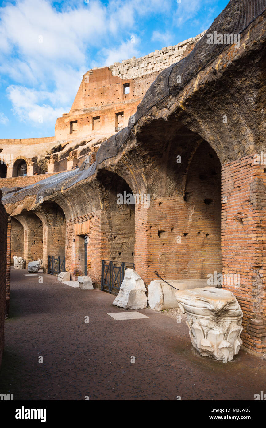 Inside flavian amphitheatre hi-res stock photography and images - Alamy