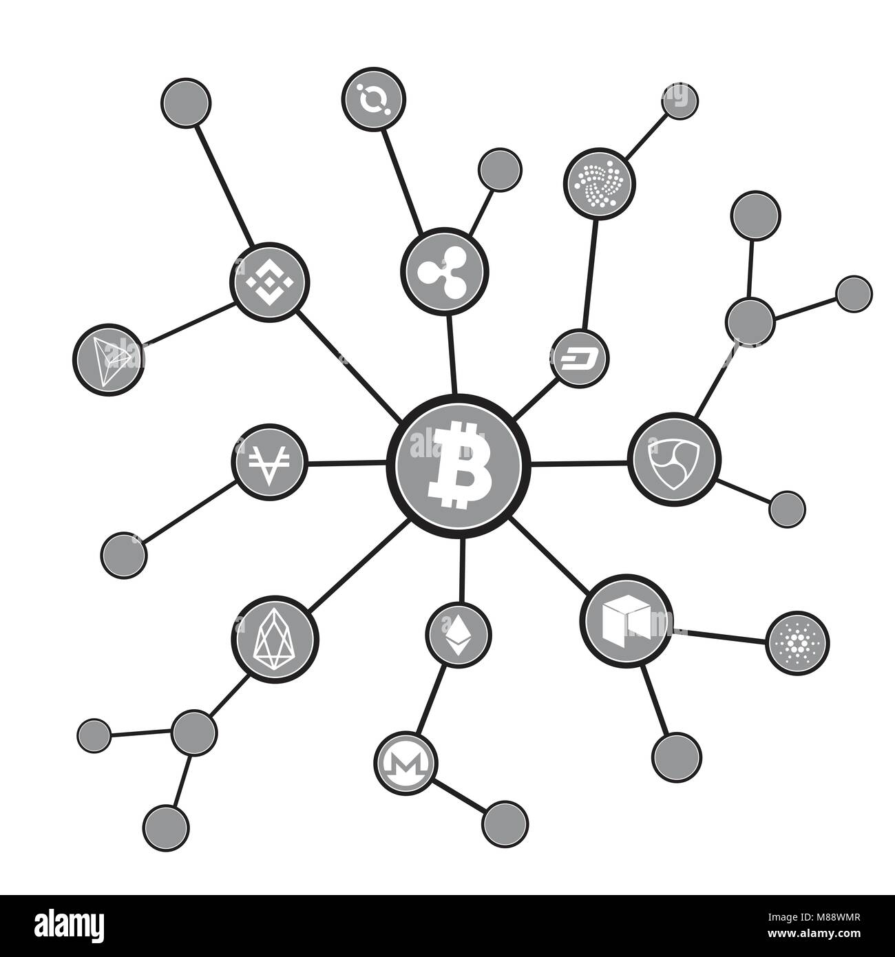 Cryptocurrency symbols hi-res stock photography and images - Alamy