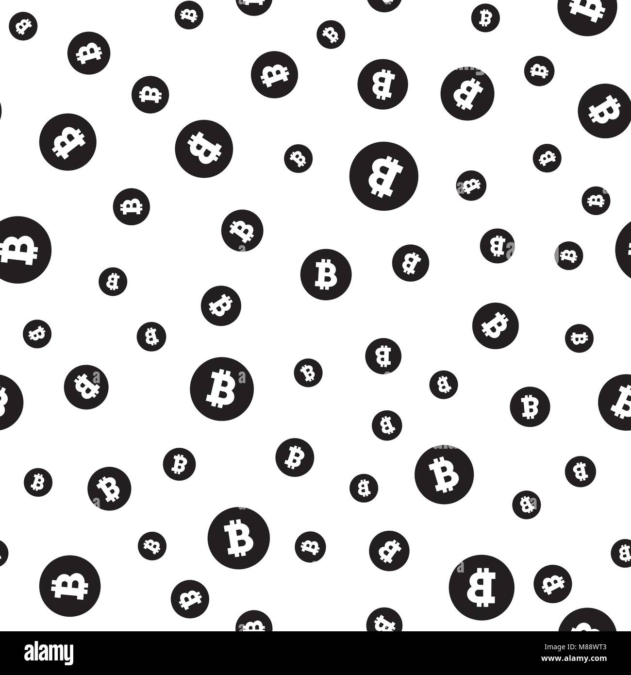 Cryptocurrency seamless pattern. Crypto currency background. Vector ...