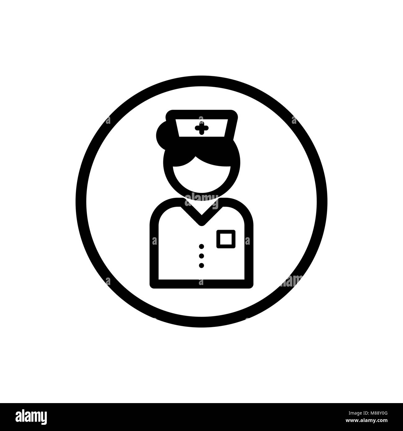 Nurse Icon Vector Vectors Stock Photos & Nurse Icon Vector Vectors ...
