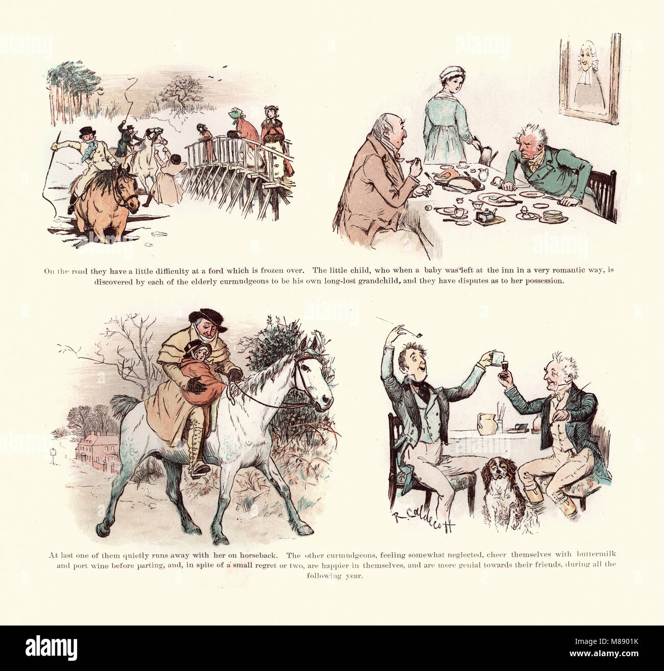 Cartoon illustration grumpy old man hi-res stock photography and images ...