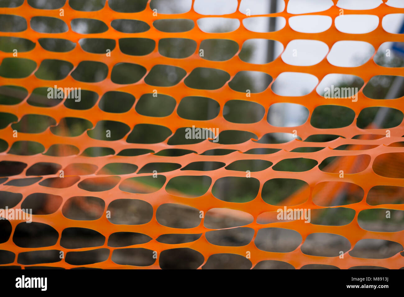 Road concrete work fencing Stock Photo - Alamy