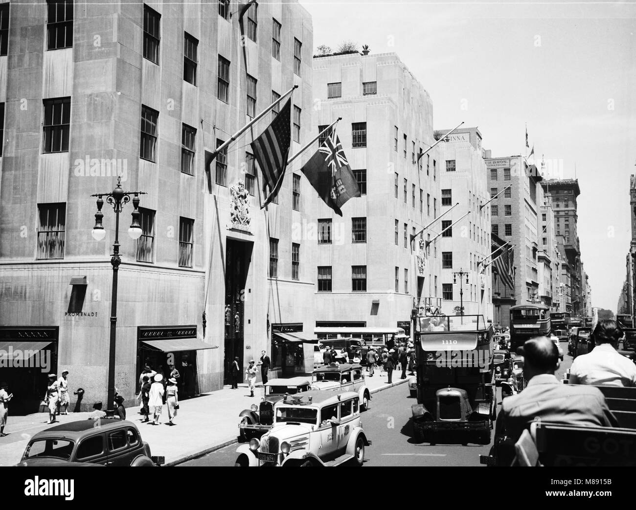 Fifth Avenue and 51st Street, New York, NY, ca 1930 Stock Photo - Alamy