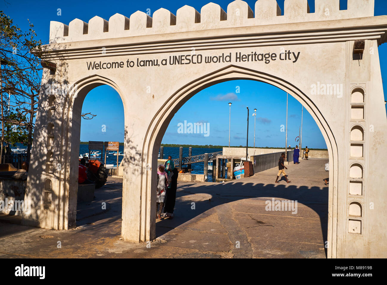 Kenya, Lamu island, Lamu town, Unesco world heritage Stock Photo - Alamy