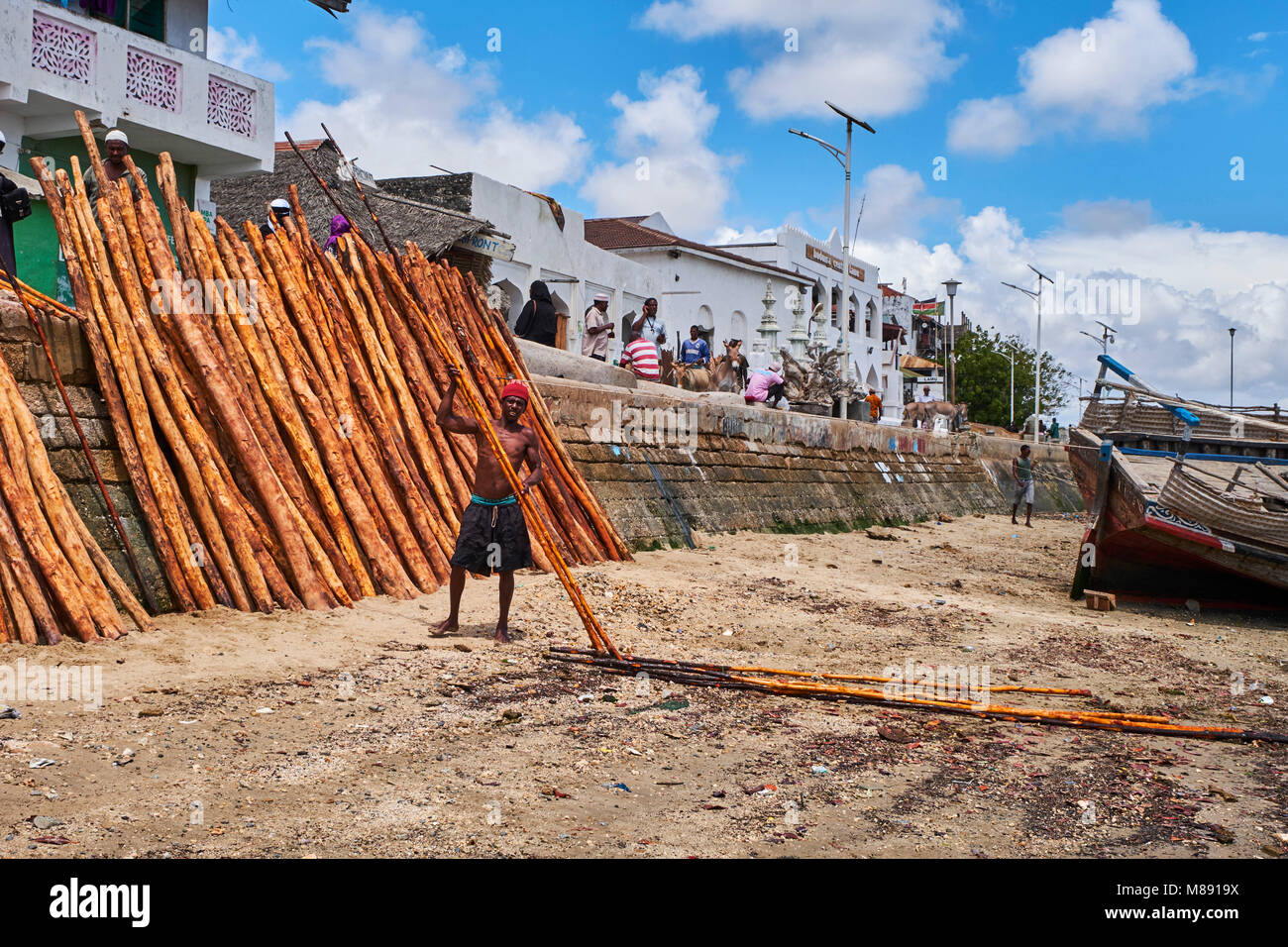 Kenya, Lamu island, Lamu town, Unesco world heritage Stock Photo - Alamy