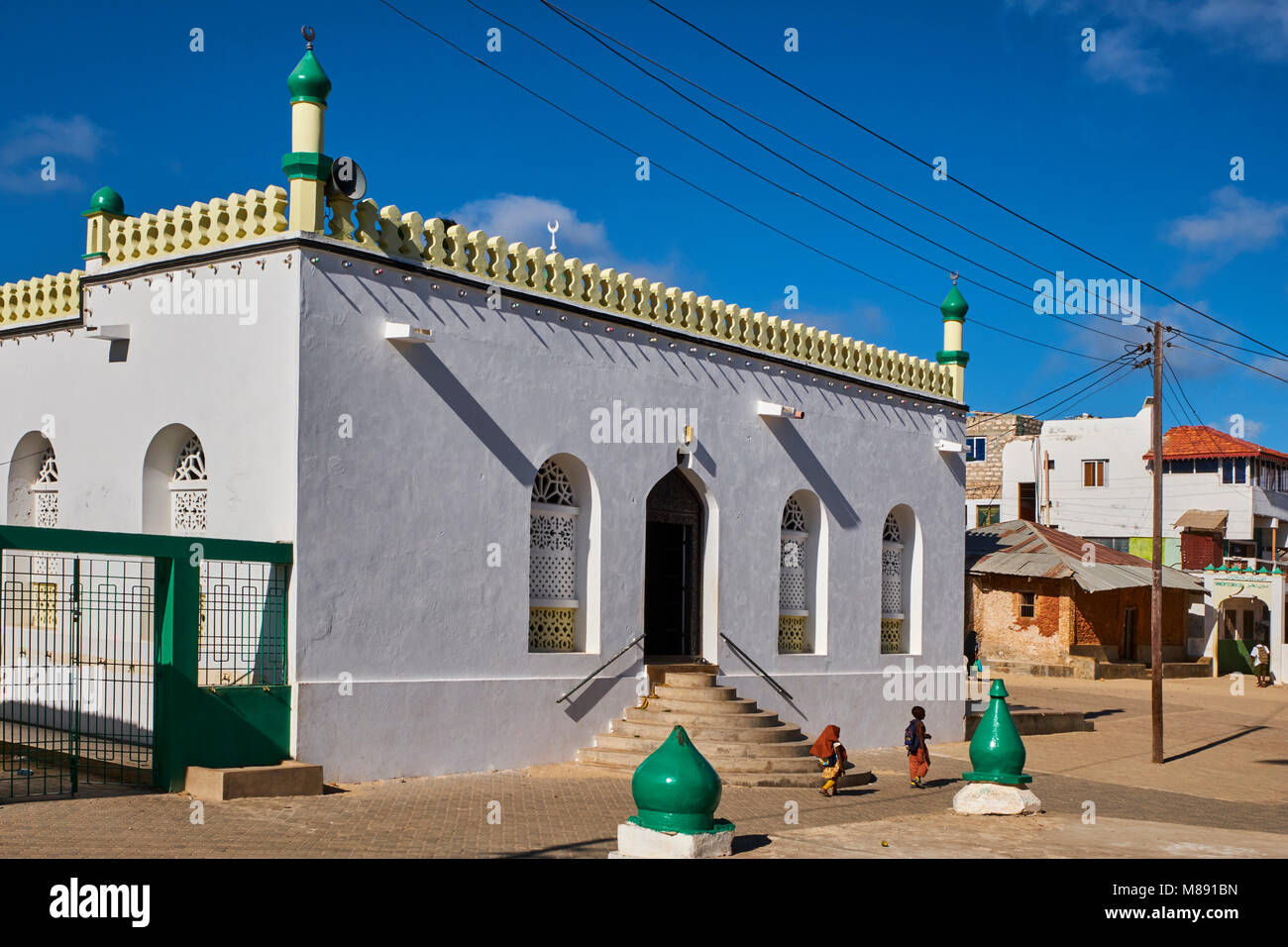 Kenya, Lamu island, Lamu town, Unesco world heritage, Riyadha mosque ...