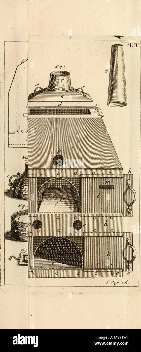 Elements of the art of assaying metals (1741) (14766863495 Stock Photo ...