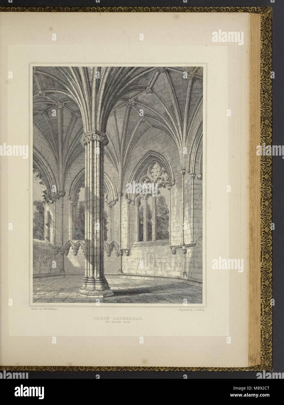 The Elgin Cathedral Chapter House, built in the 13th century, is an ...