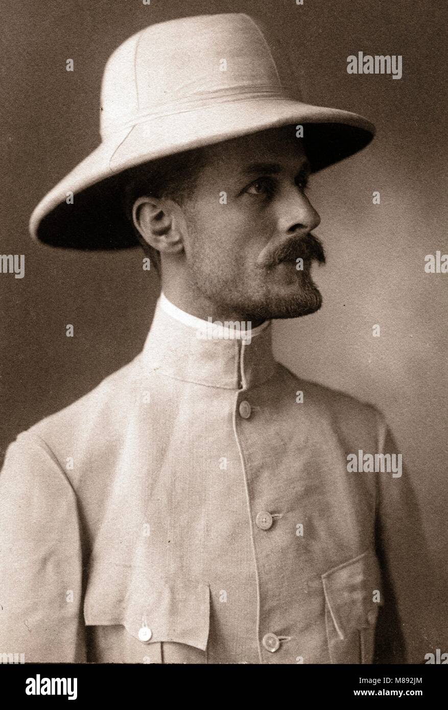 Portrait of Burton Holmes in Pith Helmet, 1906 Stock Photo - Alamy