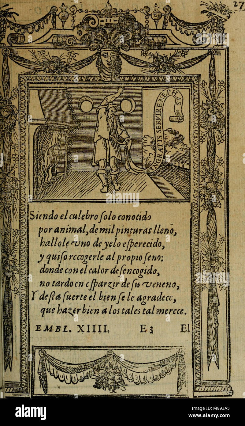The 1589 work 'Emblemas morales' by Ivan de Horozco y Couarruuias is a ...