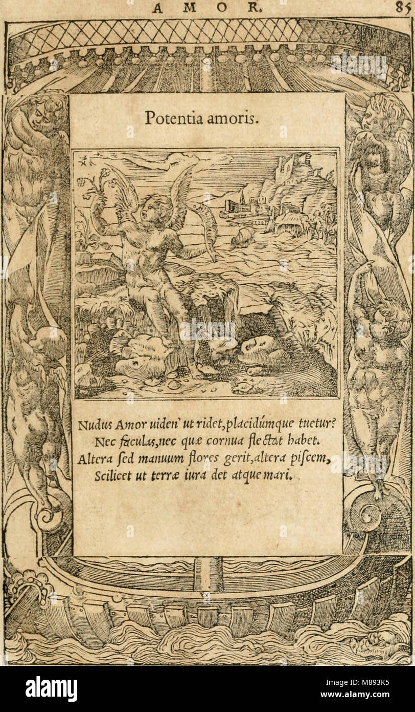 This 1548 publication, *Emblemata* by Andrea Alciati, presents a ...