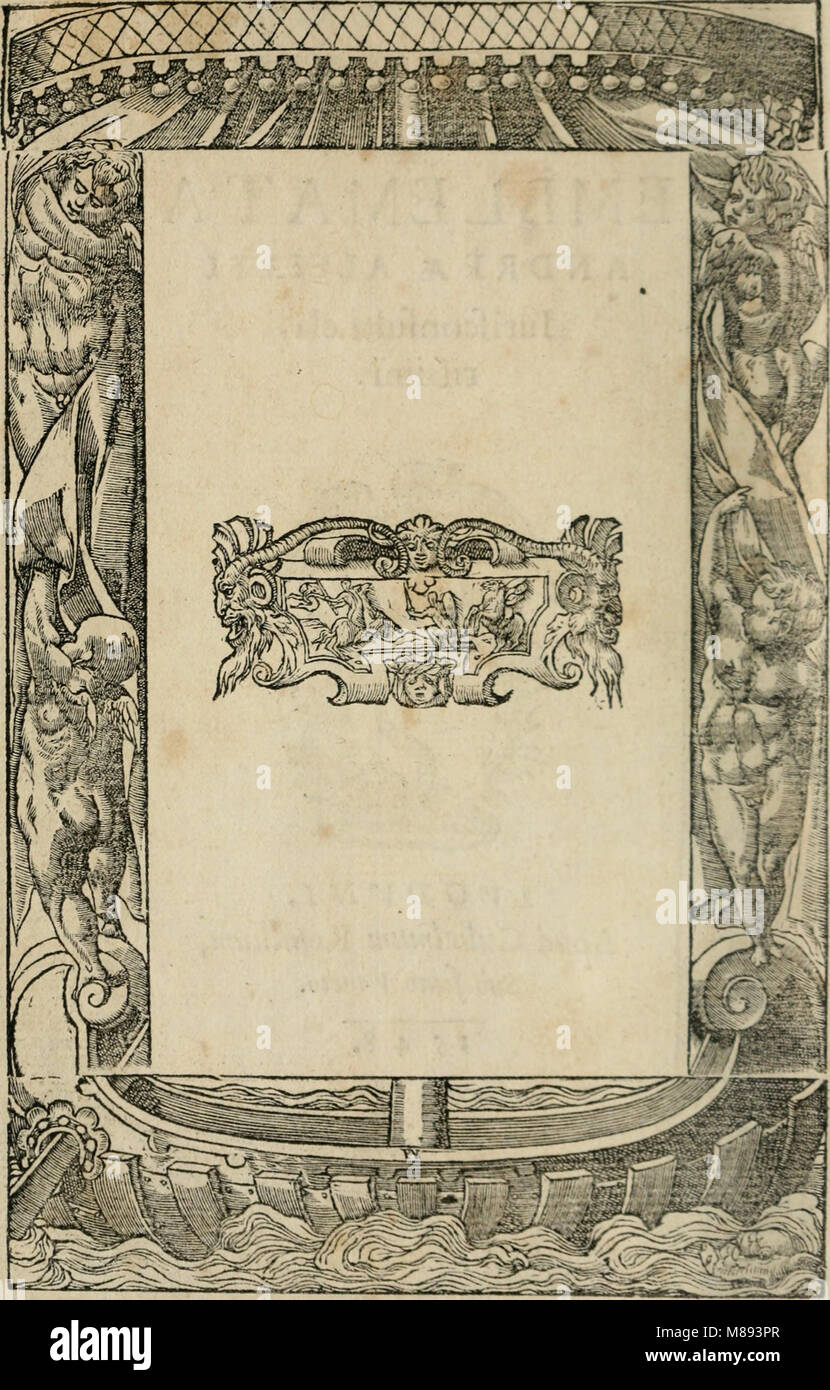 *Emblemata* (1548) by Andrea Alciati is a collection of emblems ...