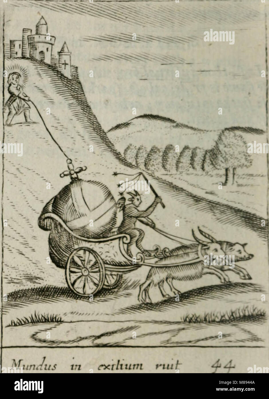 This 1736 publication explores divine and moral emblems, along with ...