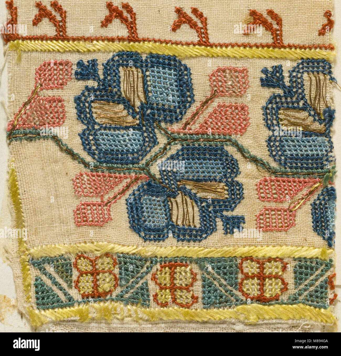 This 1800 embroidery sample book showcases textile patterns, stitching ...