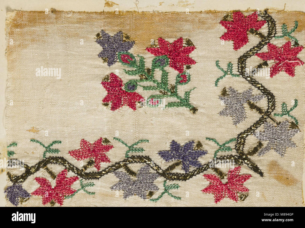 This embroidery sample book from 1800 offers detailed examples of ...