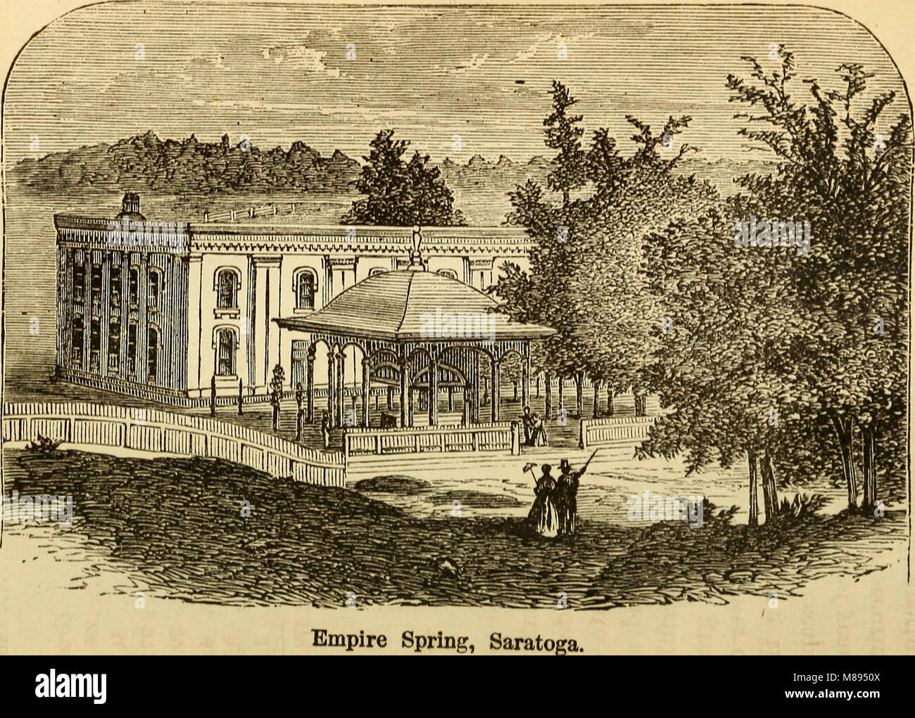 *Empire Spring, Saratoga, 1868* is a historical reference to the famous ...