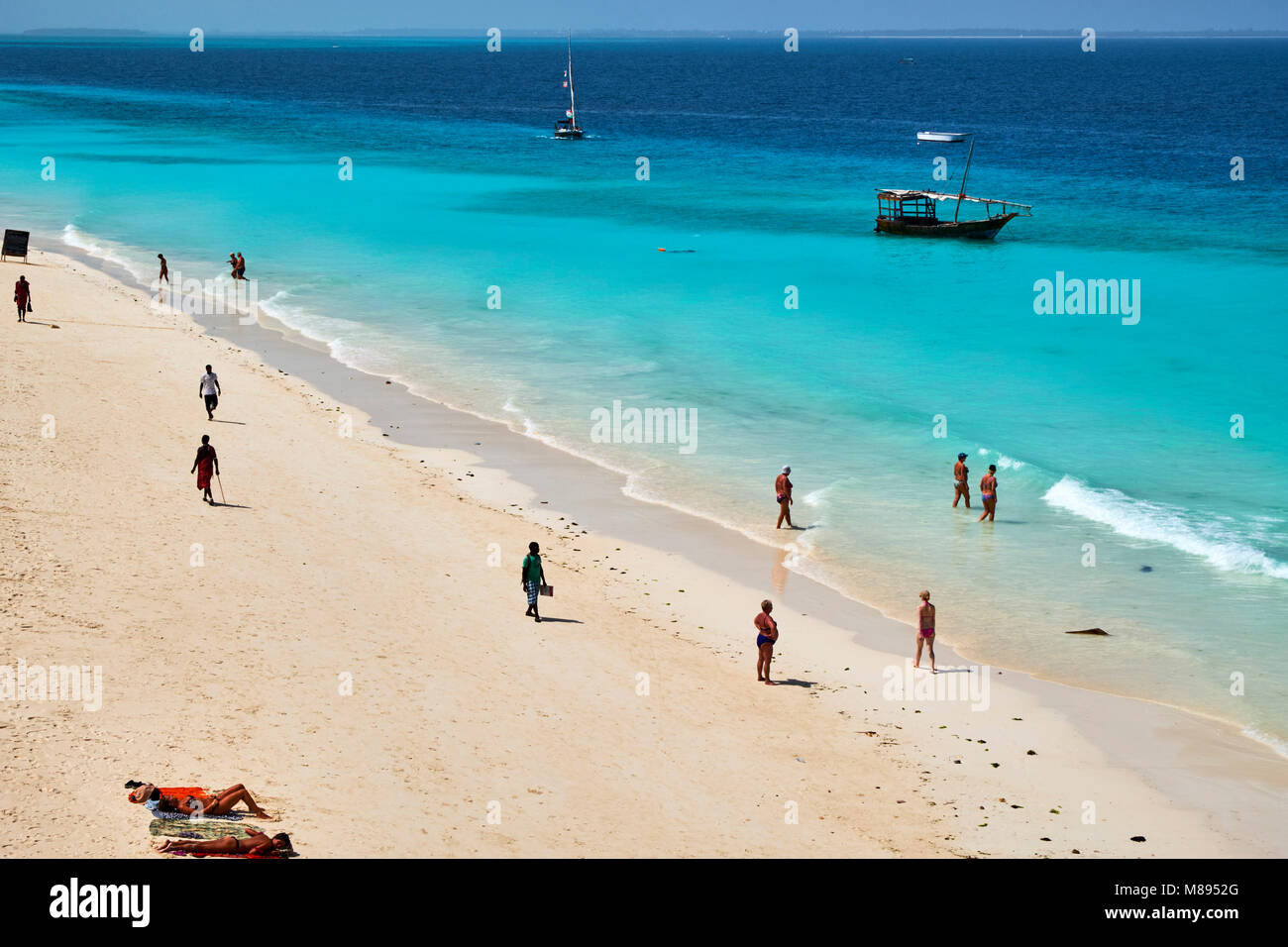 Tanzania, Zanzibar island, Unguja, Nungwi beach Stock Photo - Alamy
