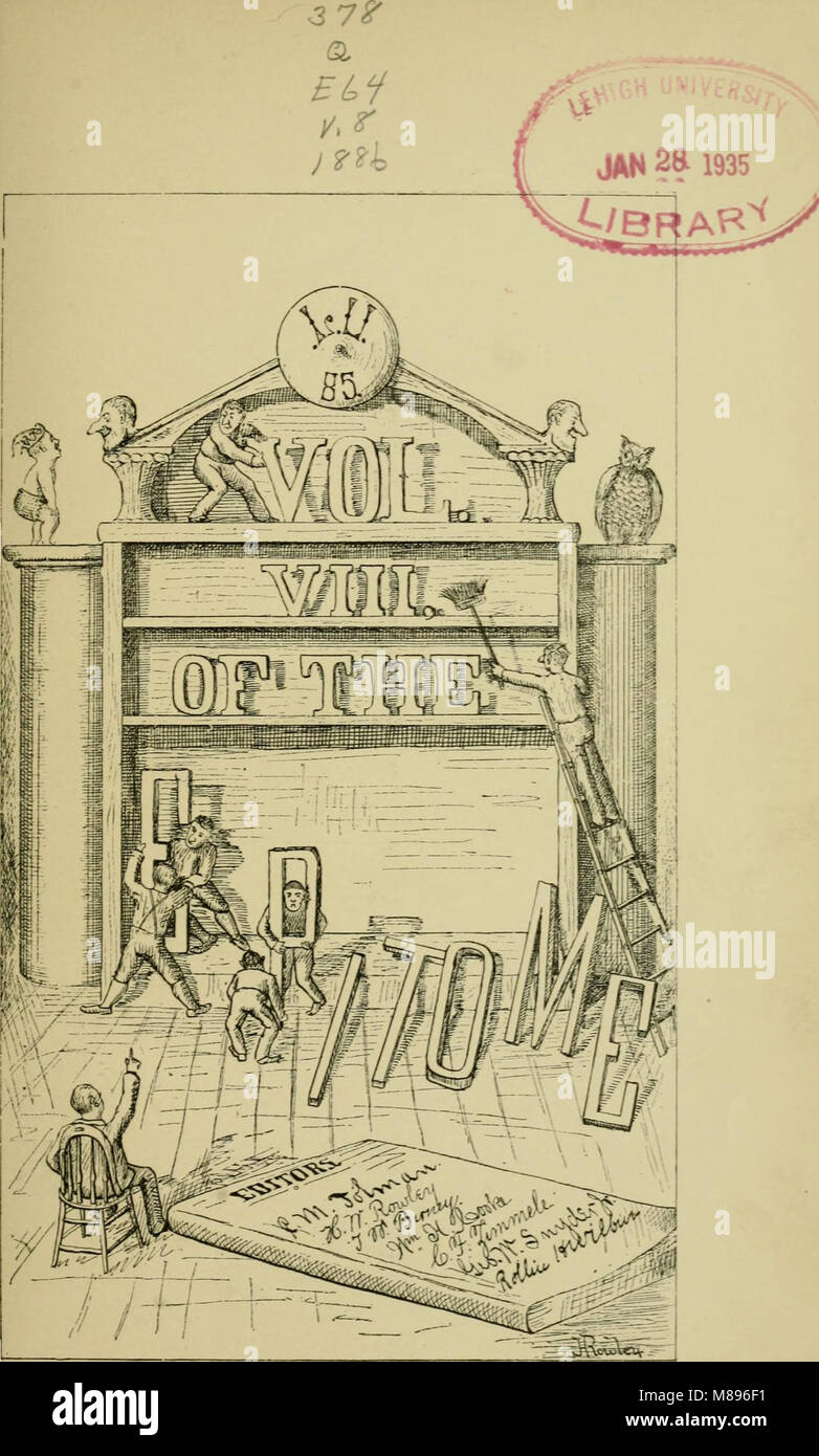 The 'Epitome-Yearbook' (1885) compiles significant events ...