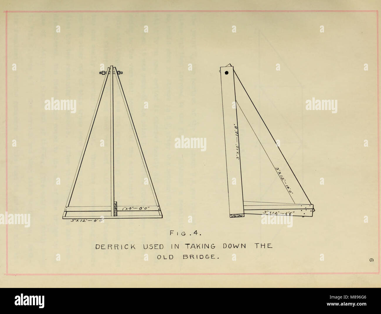 Erection of the Leas Highway Bridge near St. Joseph, Ill. (1903 ...
