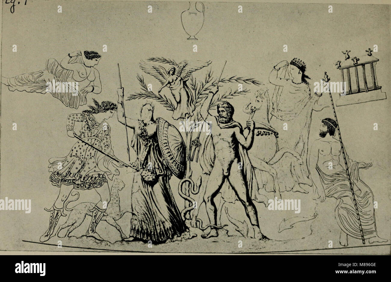 Published in 1906, 'Erichthonius and the Three Daughters of Cecrops' is ...