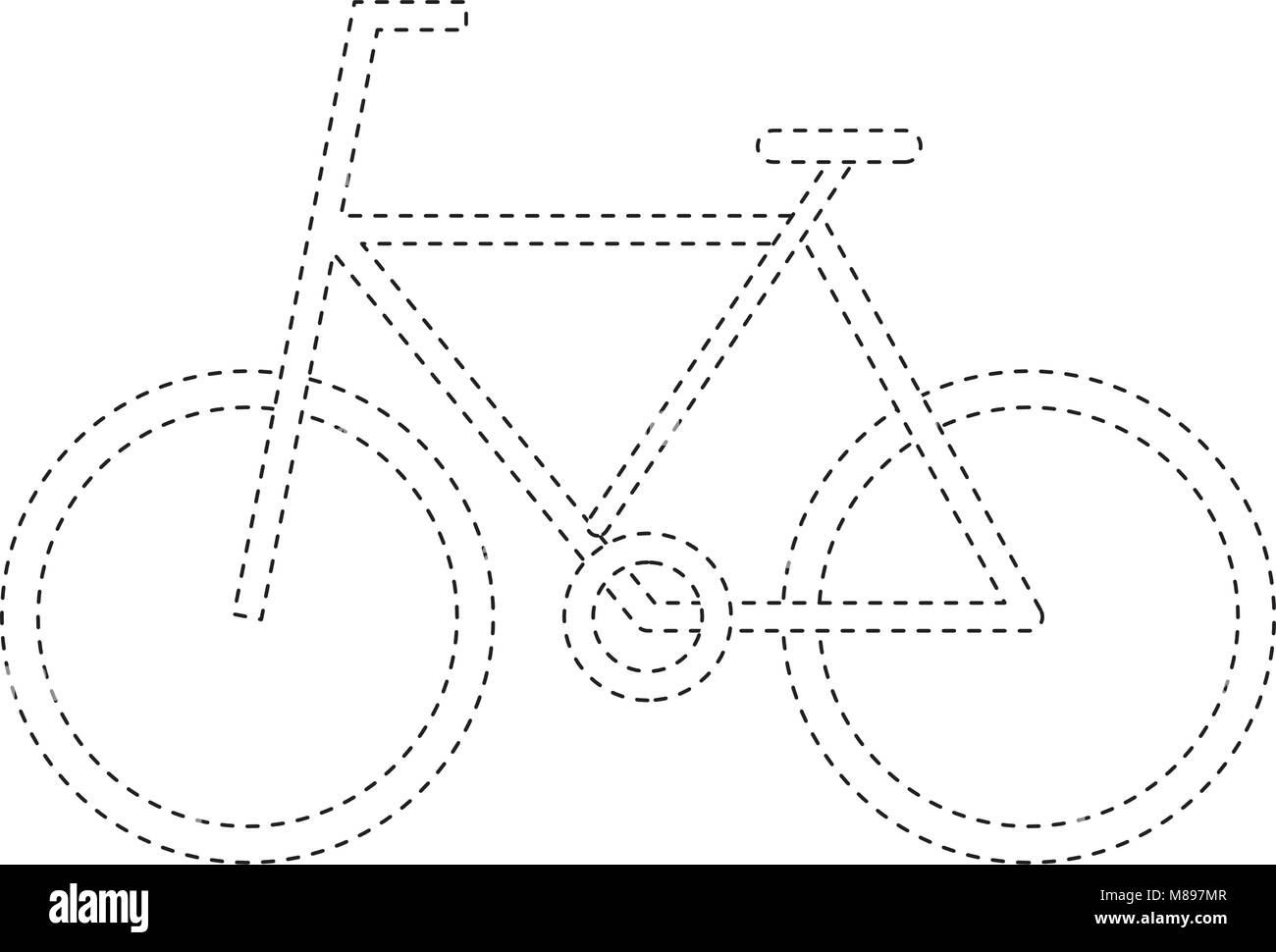 bicycle transport sport recreation image vector illustration monochrome ...