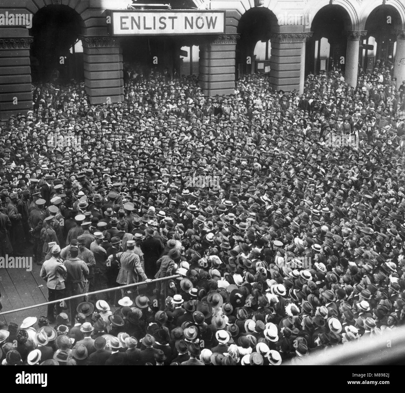 Enlist Now, World War I Recruitment Rally, Sydney, Australia, 1917 ...