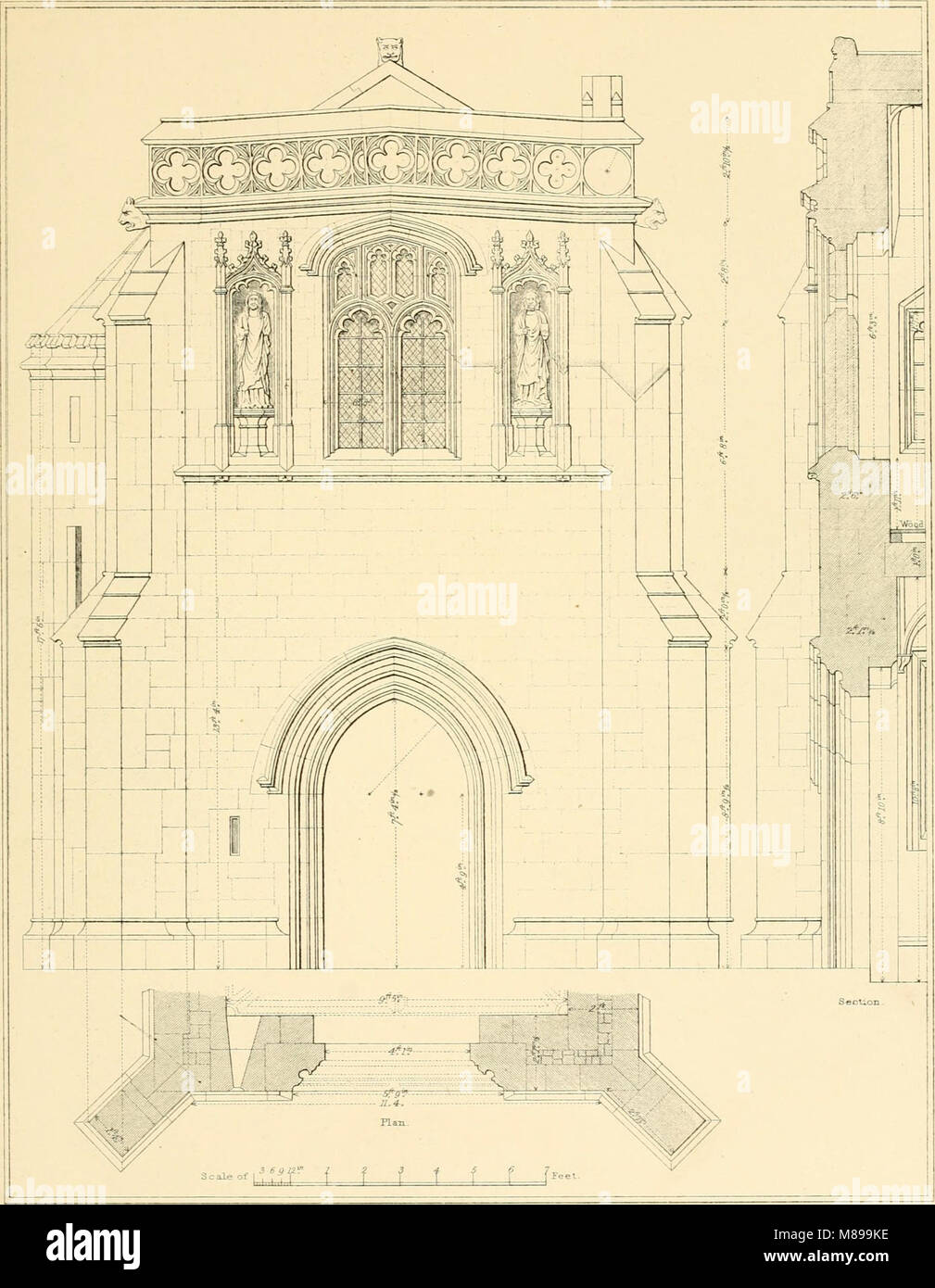This work provides examples of Gothic architecture, focusing on ancient ...
