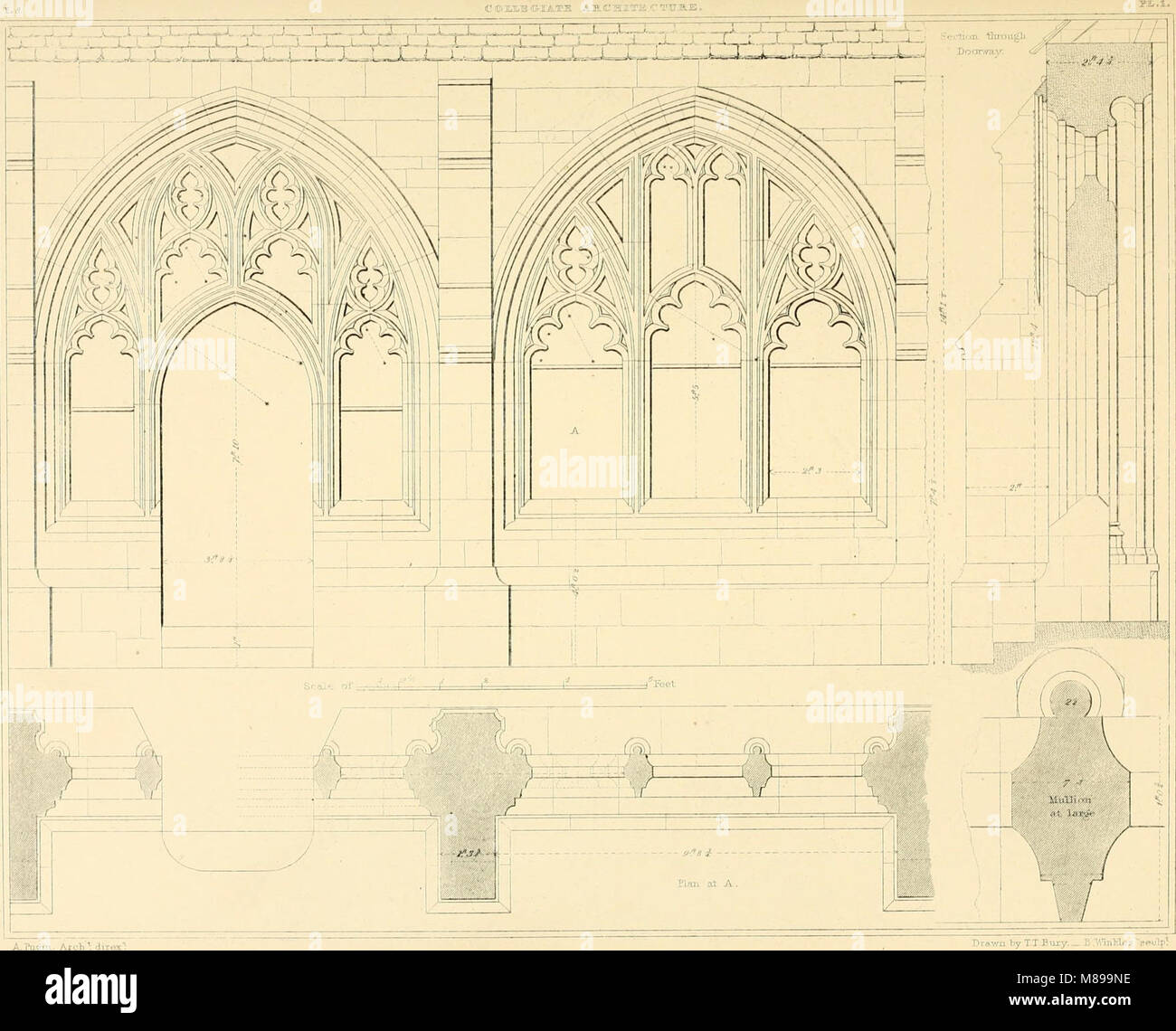 This work on Gothic architecture provides detailed plans, elevations ...