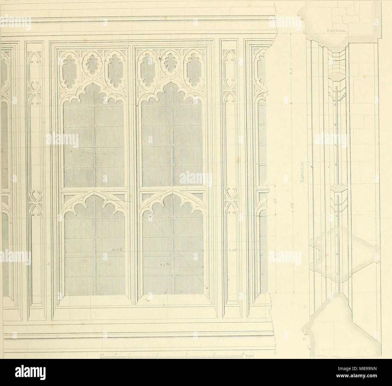 *Examples of Gothic Architecture* presents detailed plans, elevations ...