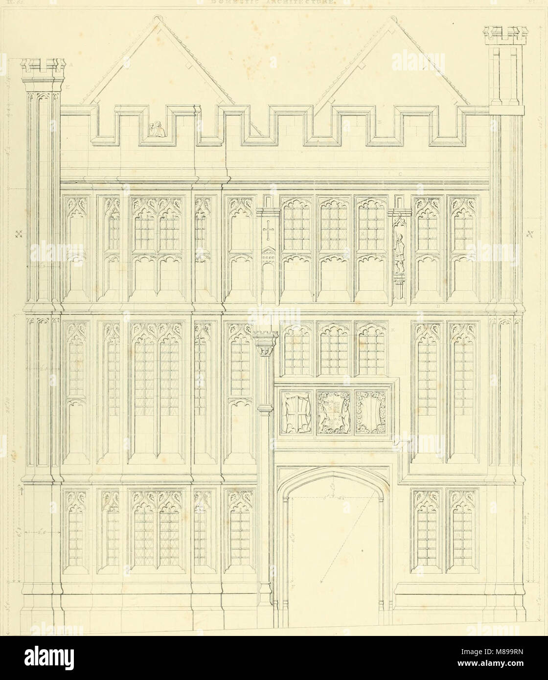 This work presents examples of Gothic architecture, showcasing plans ...