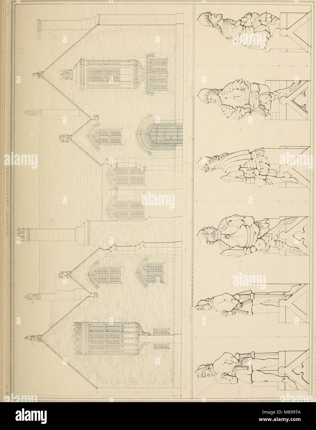 This work showcases Gothic architecture in England, featuring detailed ...