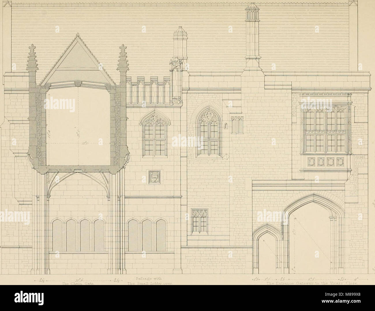 Examples of Gothic architecture - selected from various antient ...