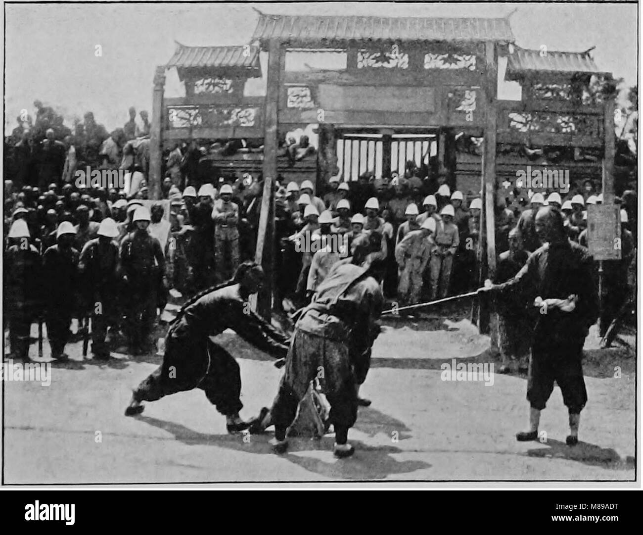 This historical event depicts the execution of a Boxer in Tientsin ...