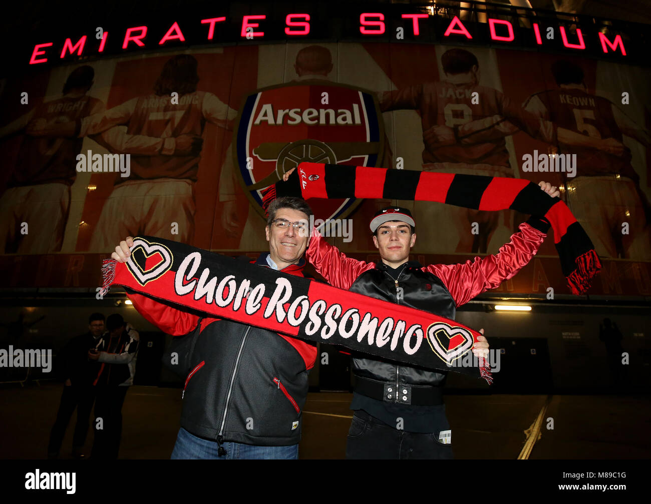 Ac milan fans pose hi-res stock photography and images - Alamy