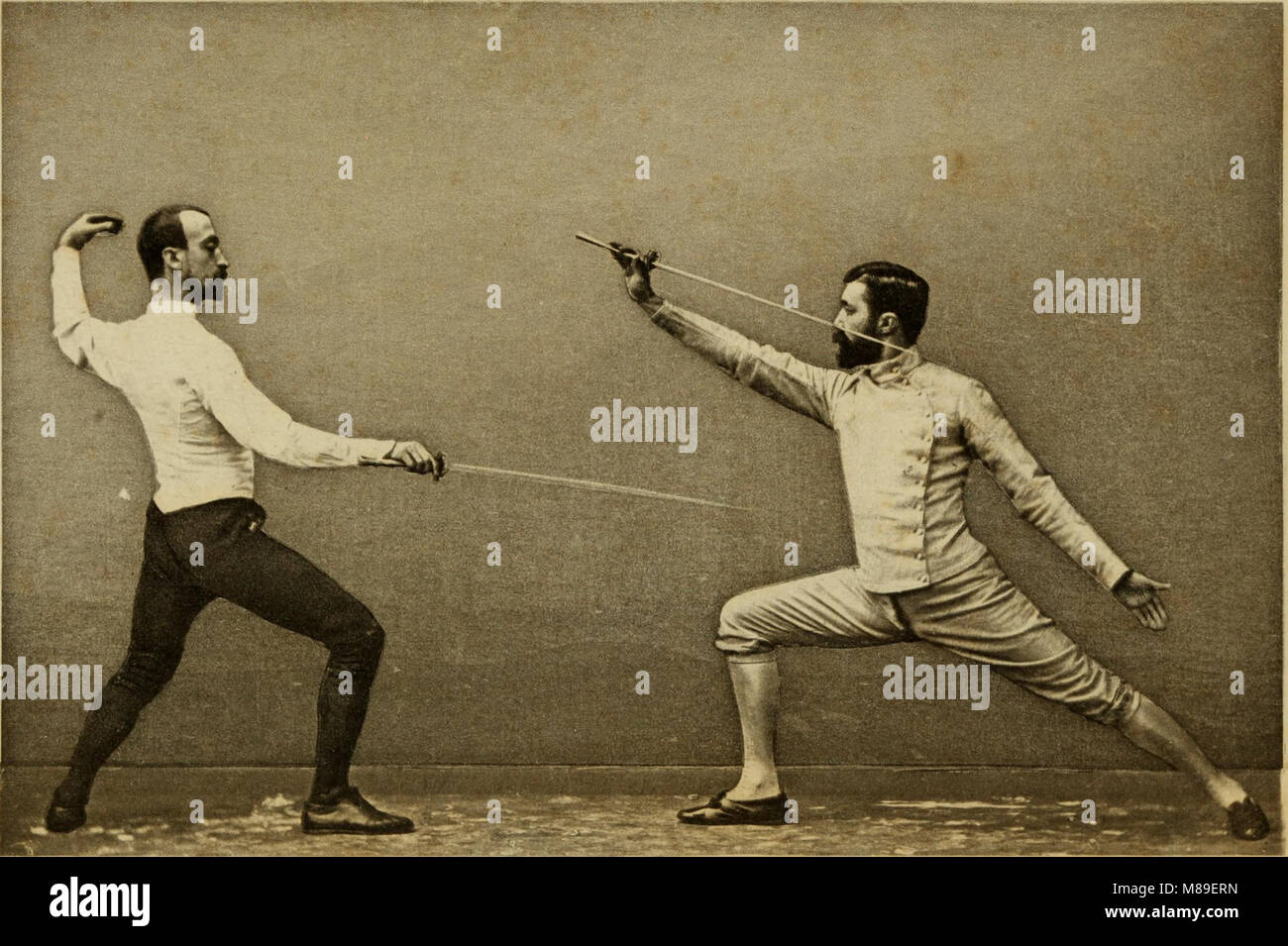 Fencing (1890) (14593746450 Stock Photo - Alamy