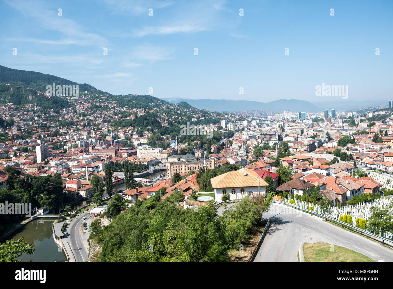 City sarajevo view sarajevo bosnia hi-res stock photography and images ...