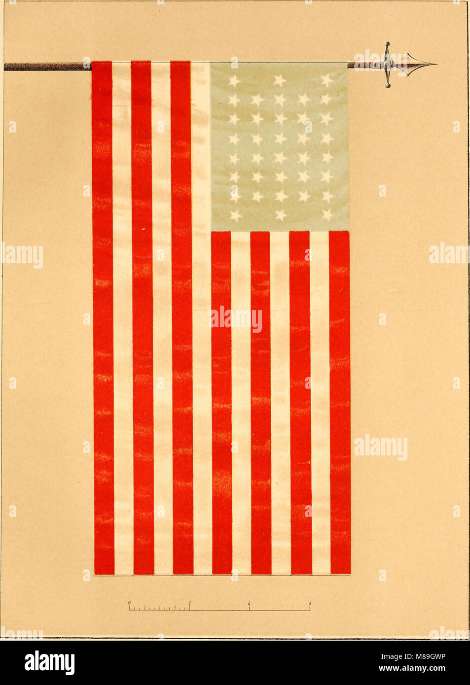This 1887 work documents the flags used by the U.S. Army during the ...