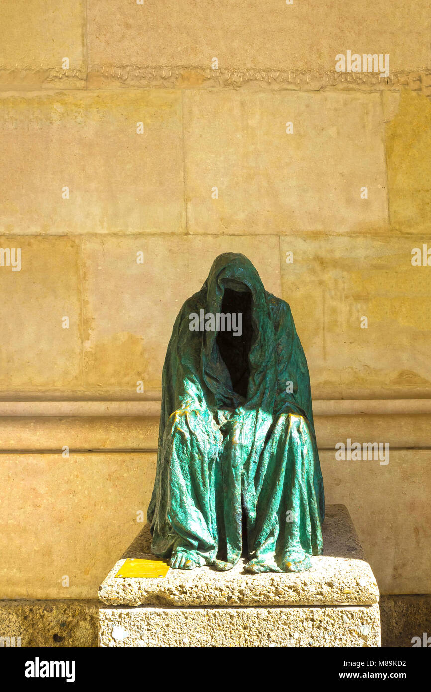 Salzburg, Austria - May 01, 2017: Anna Chromy's sculpture Die Pieta ...