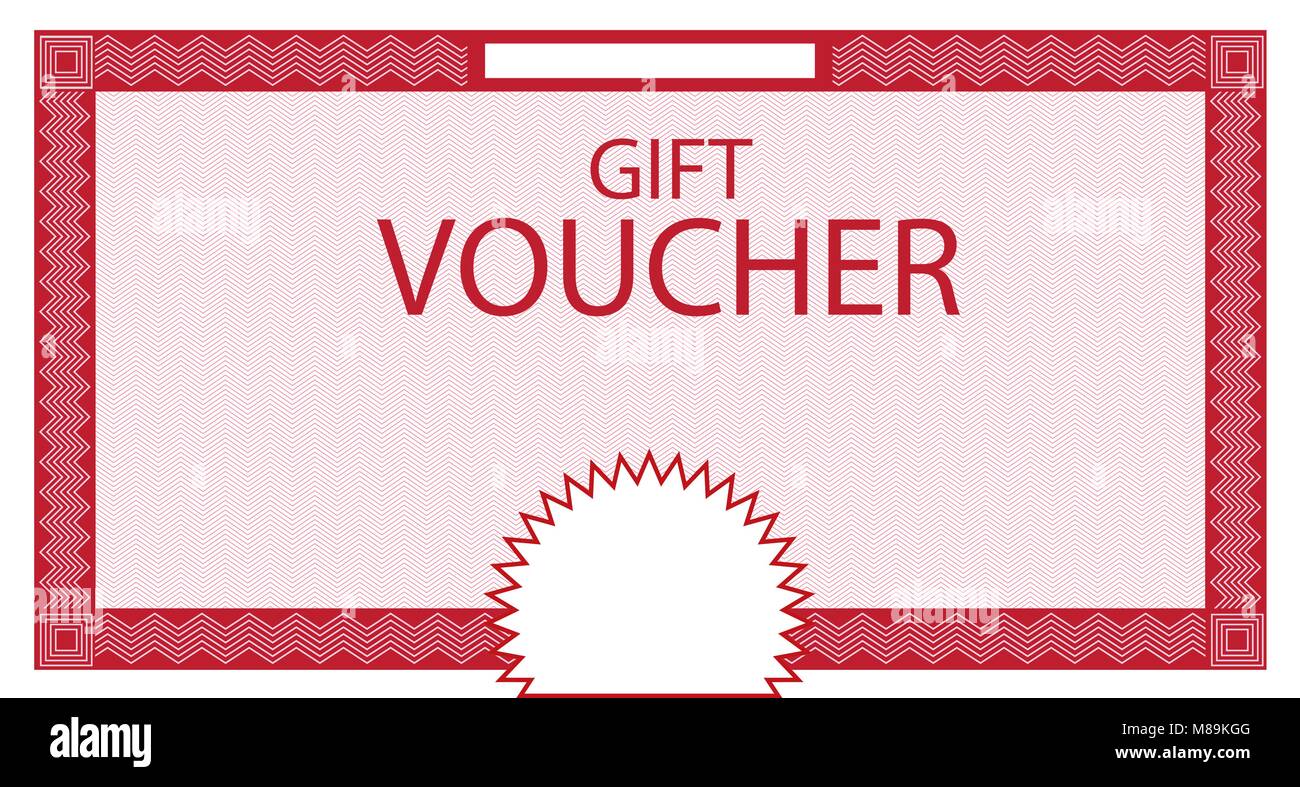 illustration of template for gift voucher Stock Vector Image & Art - Alamy