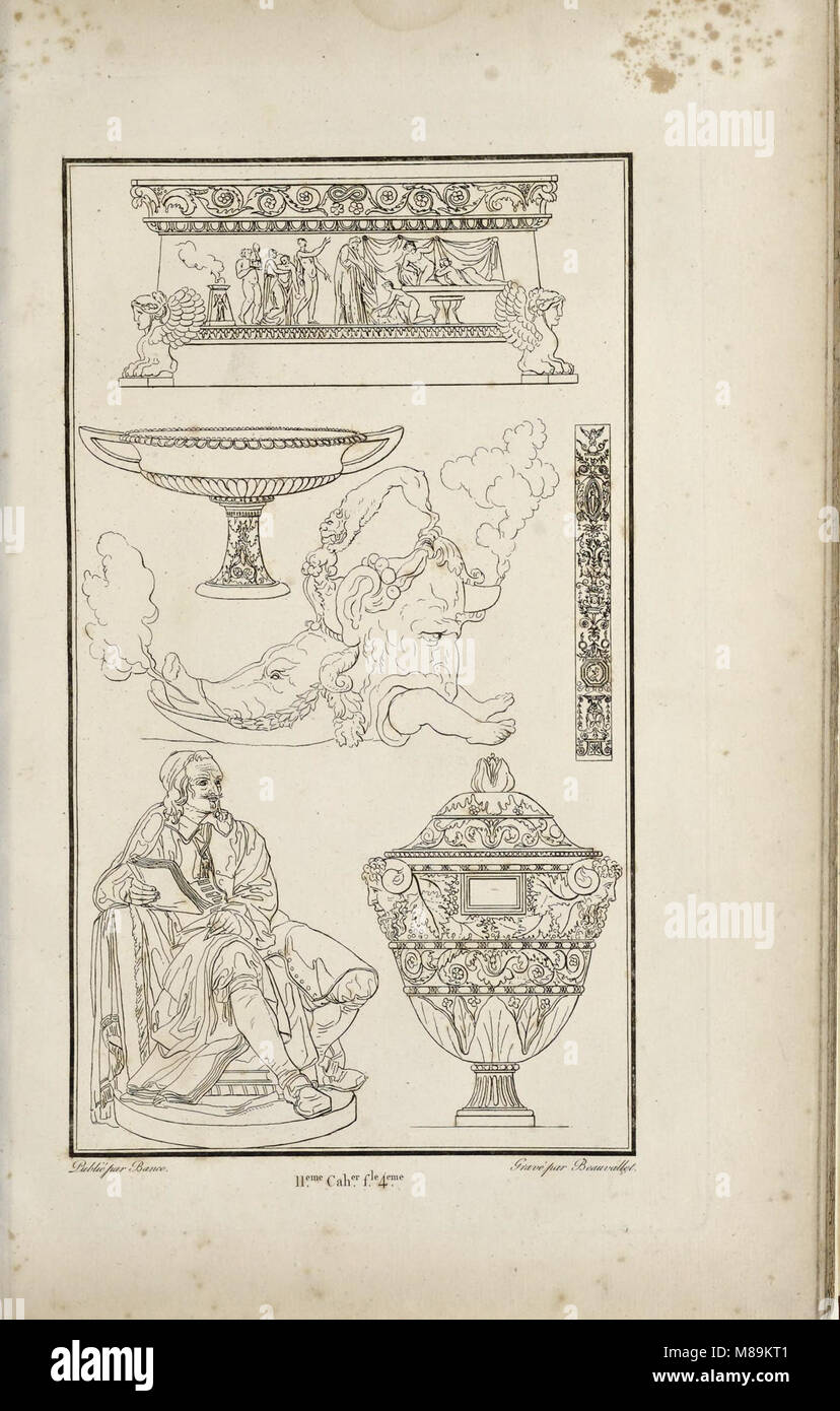Fragmens d'architecture, sculpture et peinture, dans le style antique ...